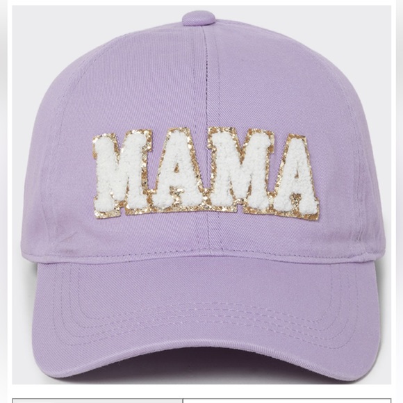 Accessories | Purple Lilac With White Letters Mama Cap | Poshmark